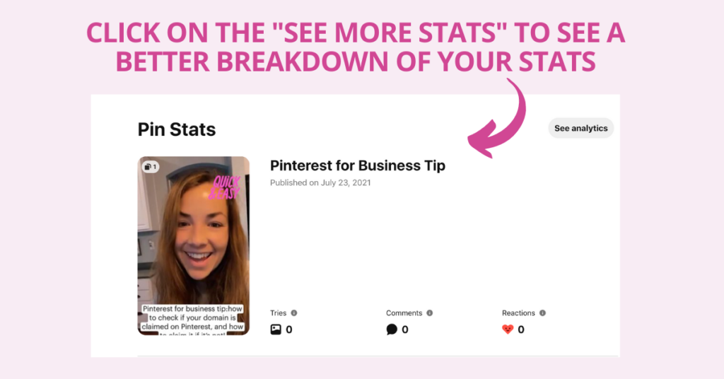 How to Understand Idea Pin Analytics - Emilee Vales