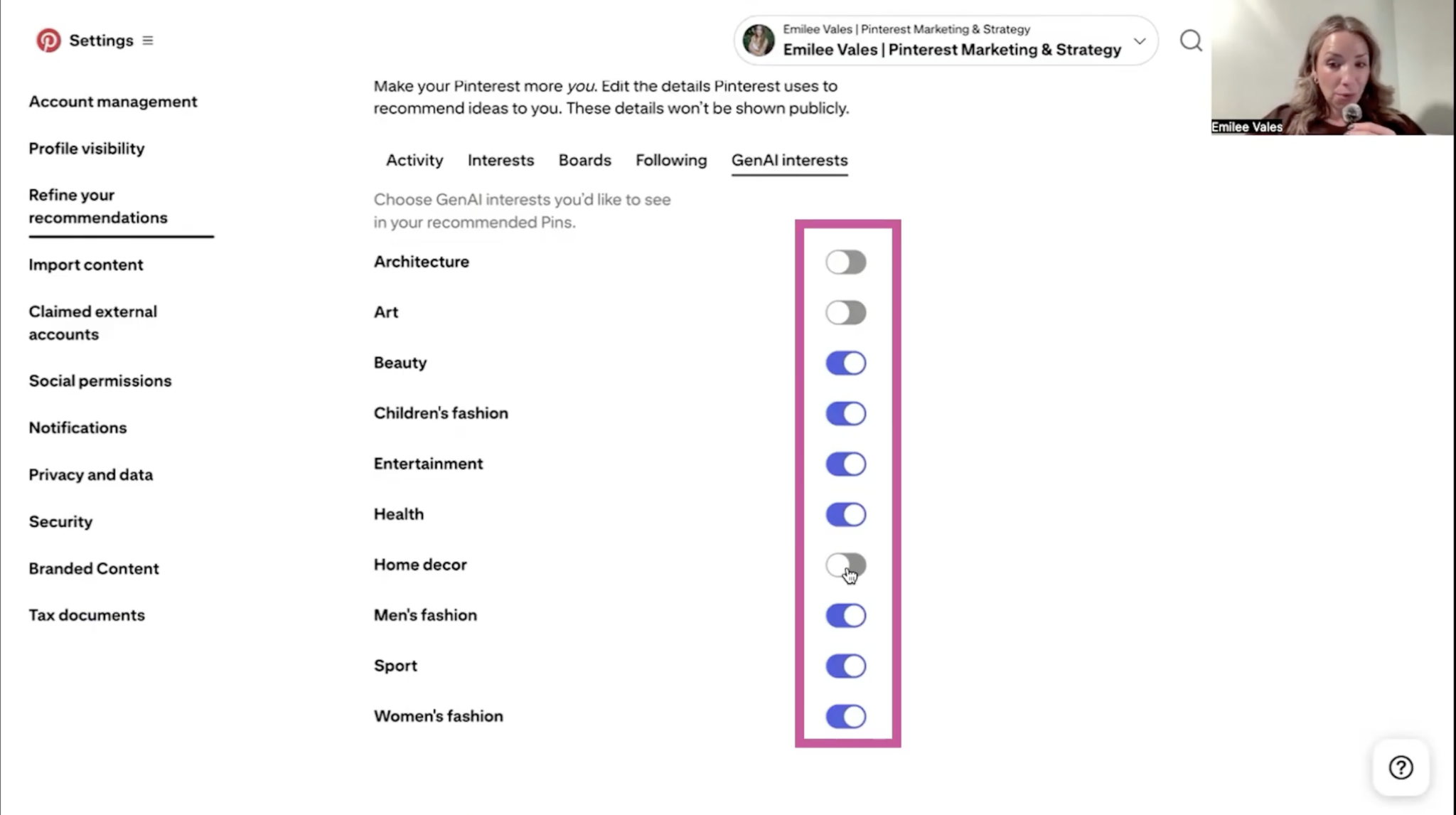 How to Turn Off AI on Your Pinterest Account (Say Goodbye to AI ...